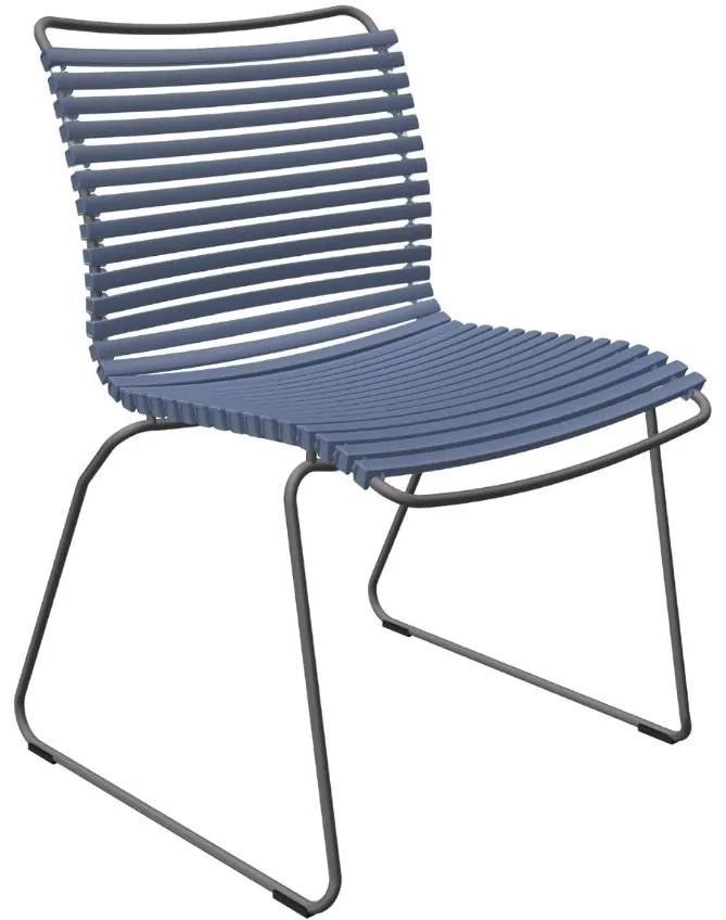 OnaDnes -20% Modrá plastová zahradní židle HOUE Click