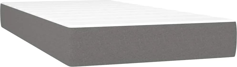 Box spring postel s matrací tmavě šedá 80 x 200 cm textil 3128158