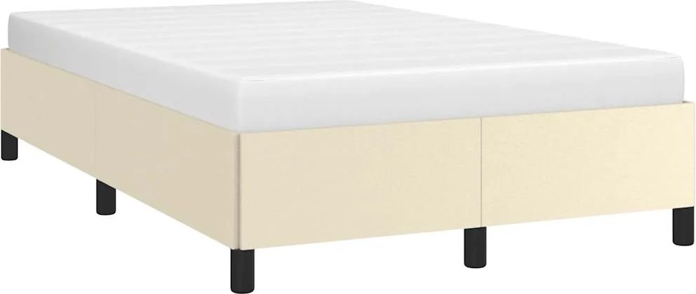 Rám postele bez matrace krémový 120x190 cm umělá kůže 3269647