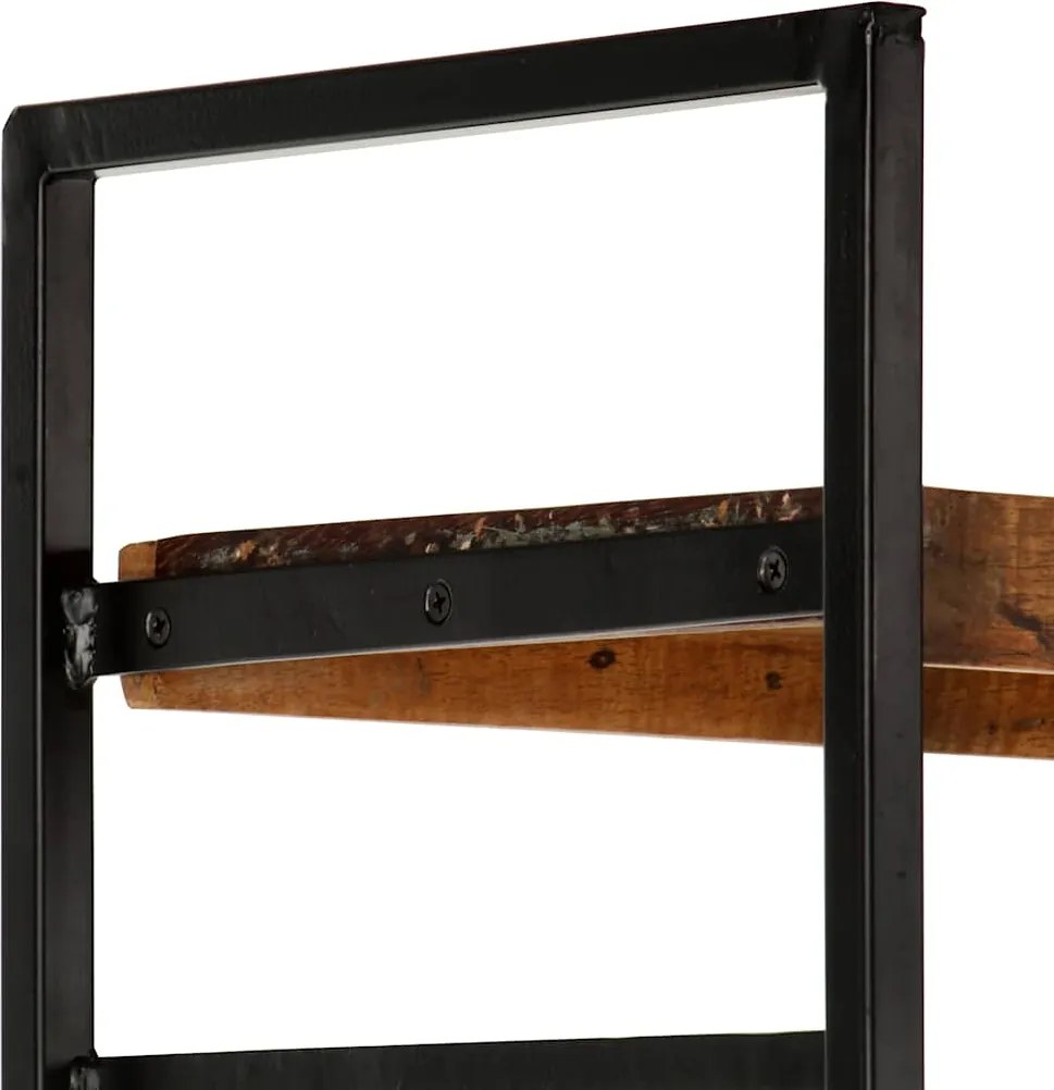 4patrová knihovna 80 x 30 x 180 cm masivní recyklované dřevo 284419