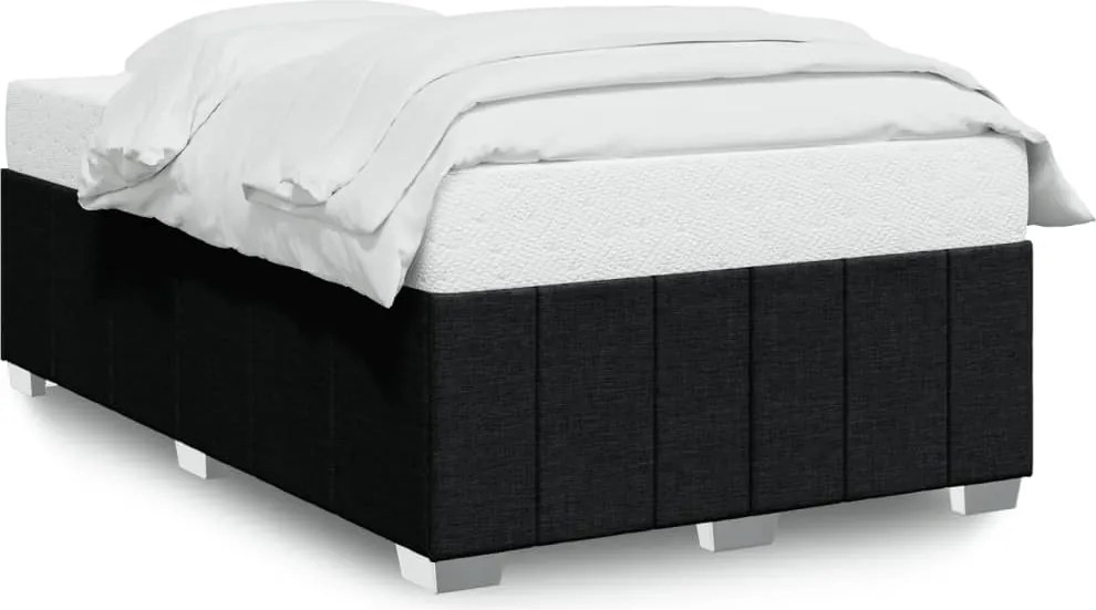 Rám postele bez matrace černý 120 x 200 cm textil 3284827