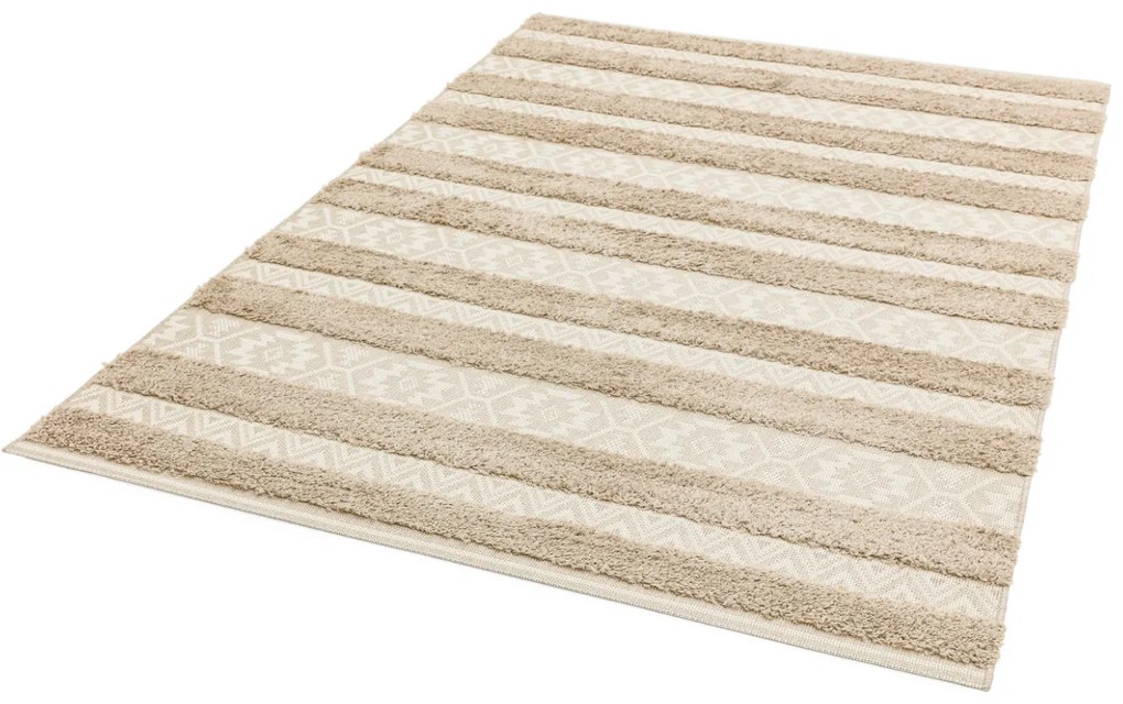Tribeca Design Kusový koberec Mola Natural/Cream Stripe Rozměry: 80x150 cm