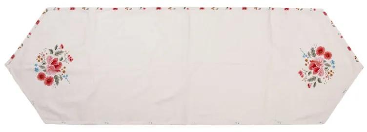 Bavlněný běhoun s květy Little Rose Collection – 50x160 cm