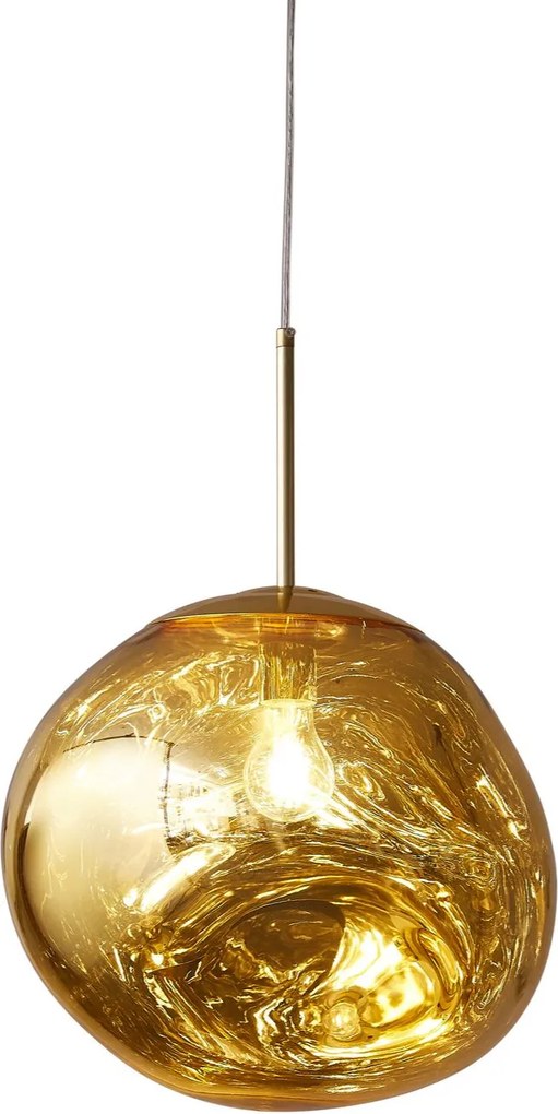 Závěsná lampa Glam M zlatá 28 cm