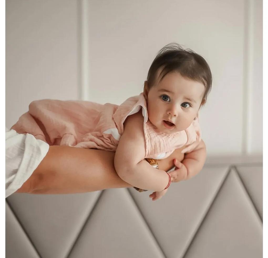 Babysteps Mušelínový spací pytel s nohavicemi - PEACH Velikost: M (3-5 let)