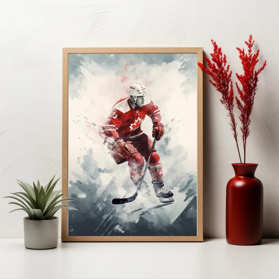 Plakát - Kanadský Hokejový Válečník