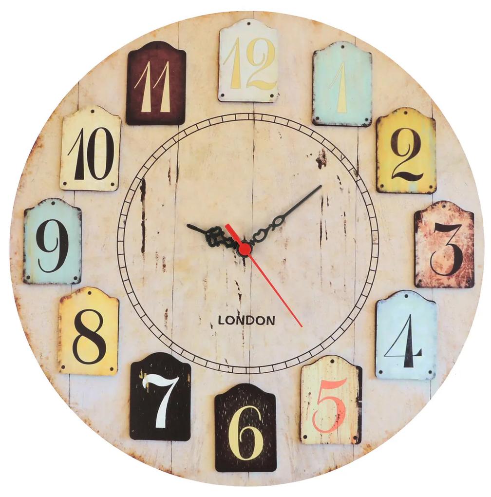 ASIR Nástěnné hodiny LONDON MDF 40 cm