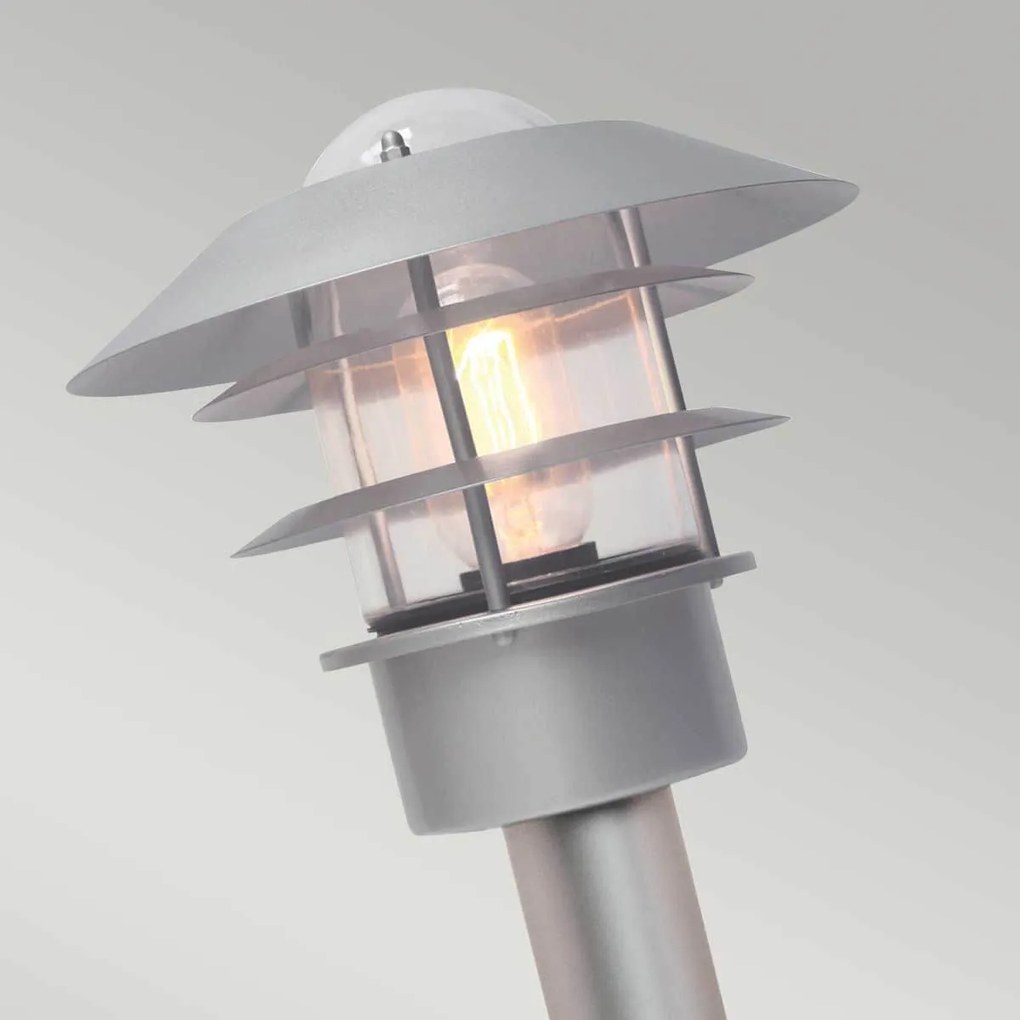 Venkovní stojací lampa Elstead HELSINGOR/stříbrná/100 cm