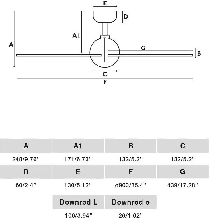 FARO 34271 SFERA S stropní ventilátor, černá s DC motorem - FARO
