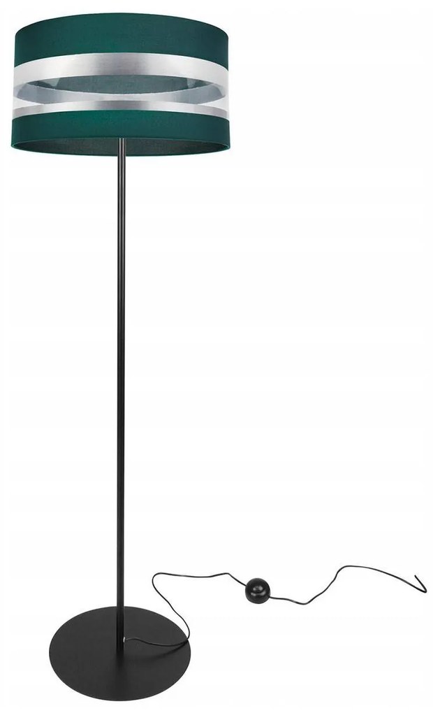 Podlahová lampa INTENSE CHROME, 1x textilní stínítko (výběr ze 6 barev), (výběr ze 3 barev konstrukce), (fi 40cm), O