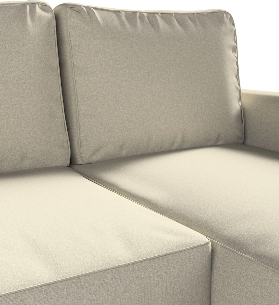 Potah na pohovku IKEA Backabro rozkládací se šezlongem barva béžová látka pletený vzor