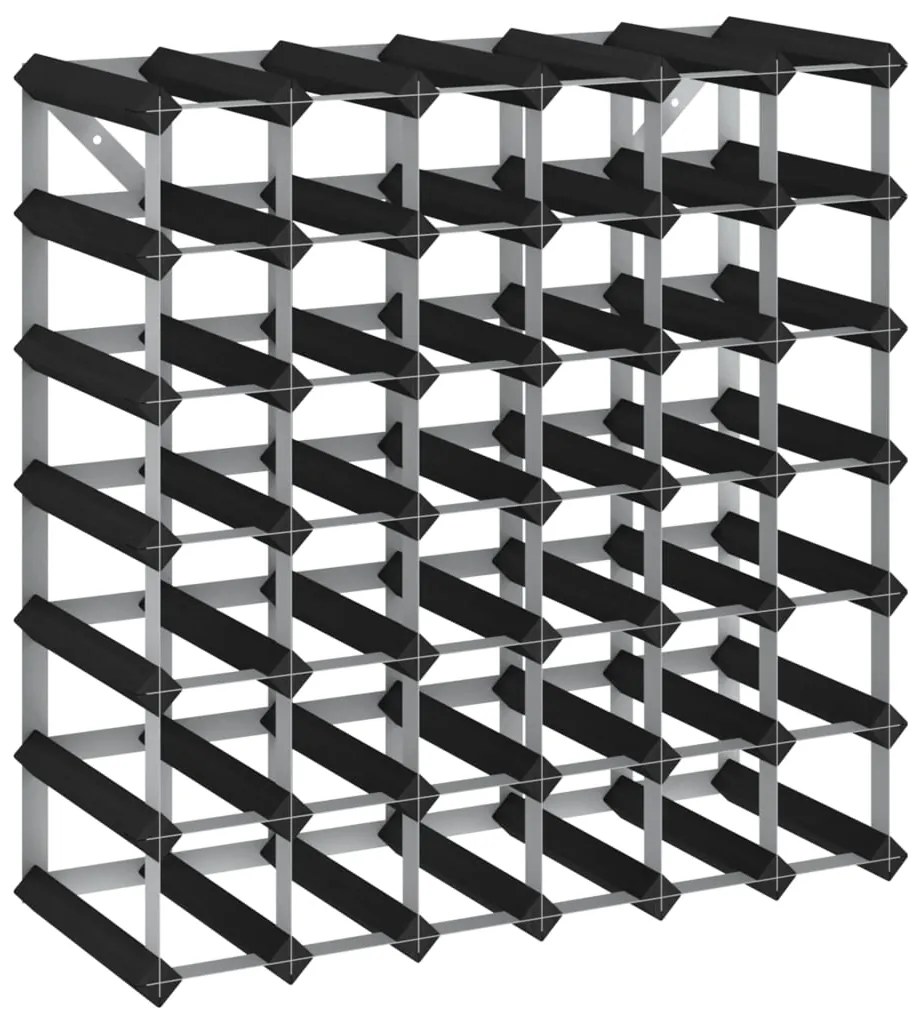 vidaXL Marketos Stojan na víno na 42 lahví černý masivní borové dřevo