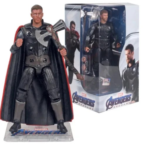 Figurky hrdinů Marvel s vlastním držákem nebo otočným podstavcem Varianta: Thor, End Game + pevný podstavec
