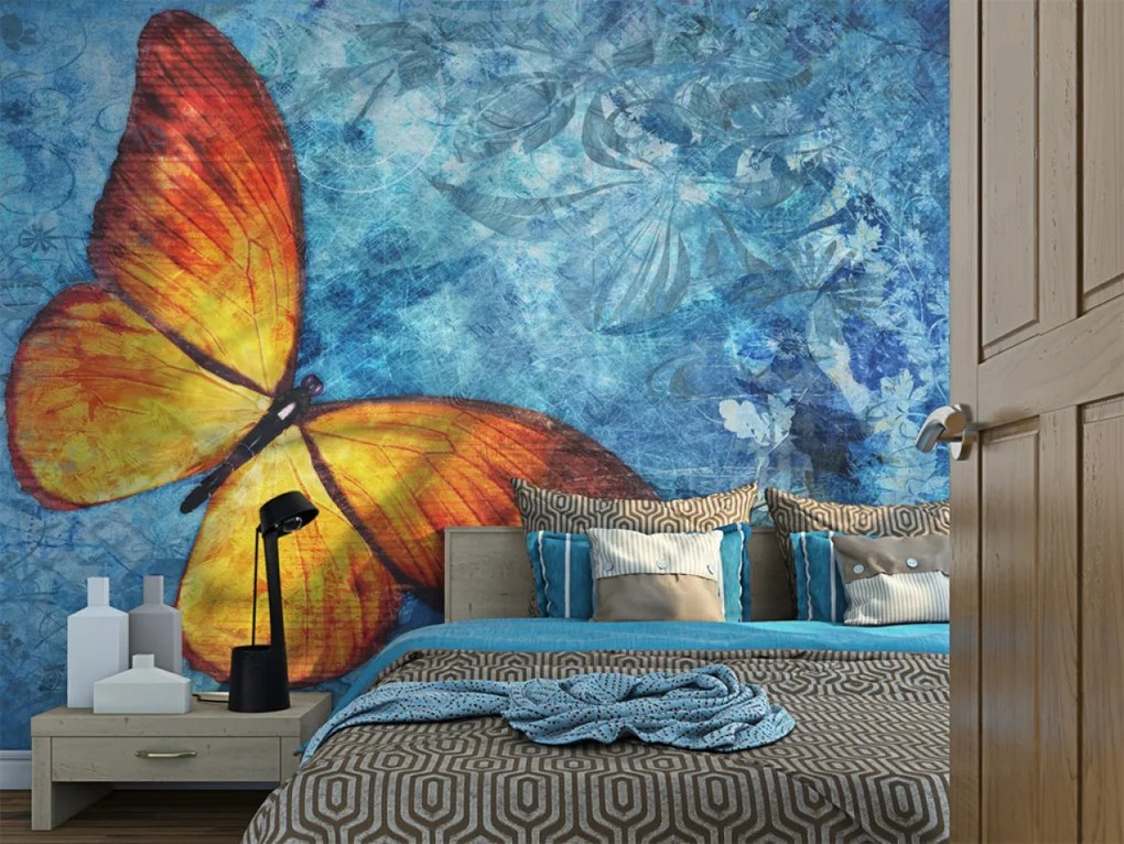 Tapeta s motýlem (150x116 cm) - Murando DeLuxe