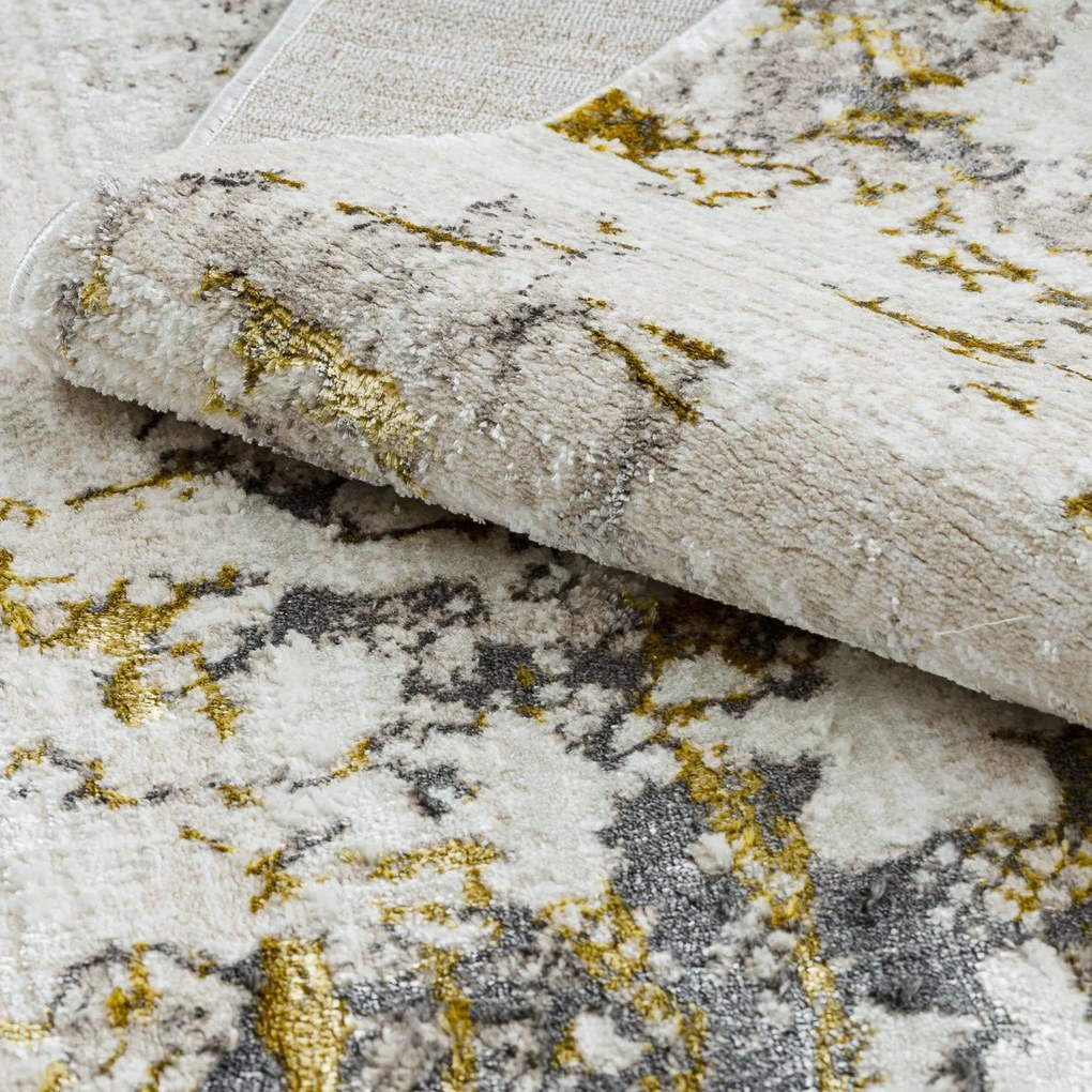 Dywany Łuszczów, Kusový koberec Bliss Z199AZ127 cream/gold, 120x170, béžová, kancelář