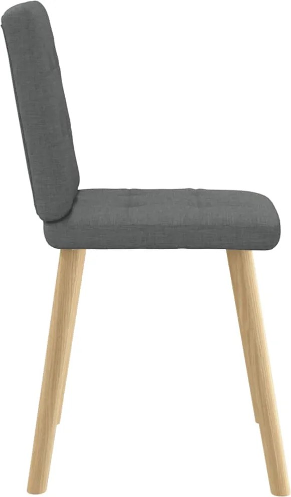 Jídelní židle 4 ks tmavě šedé textil 3315169