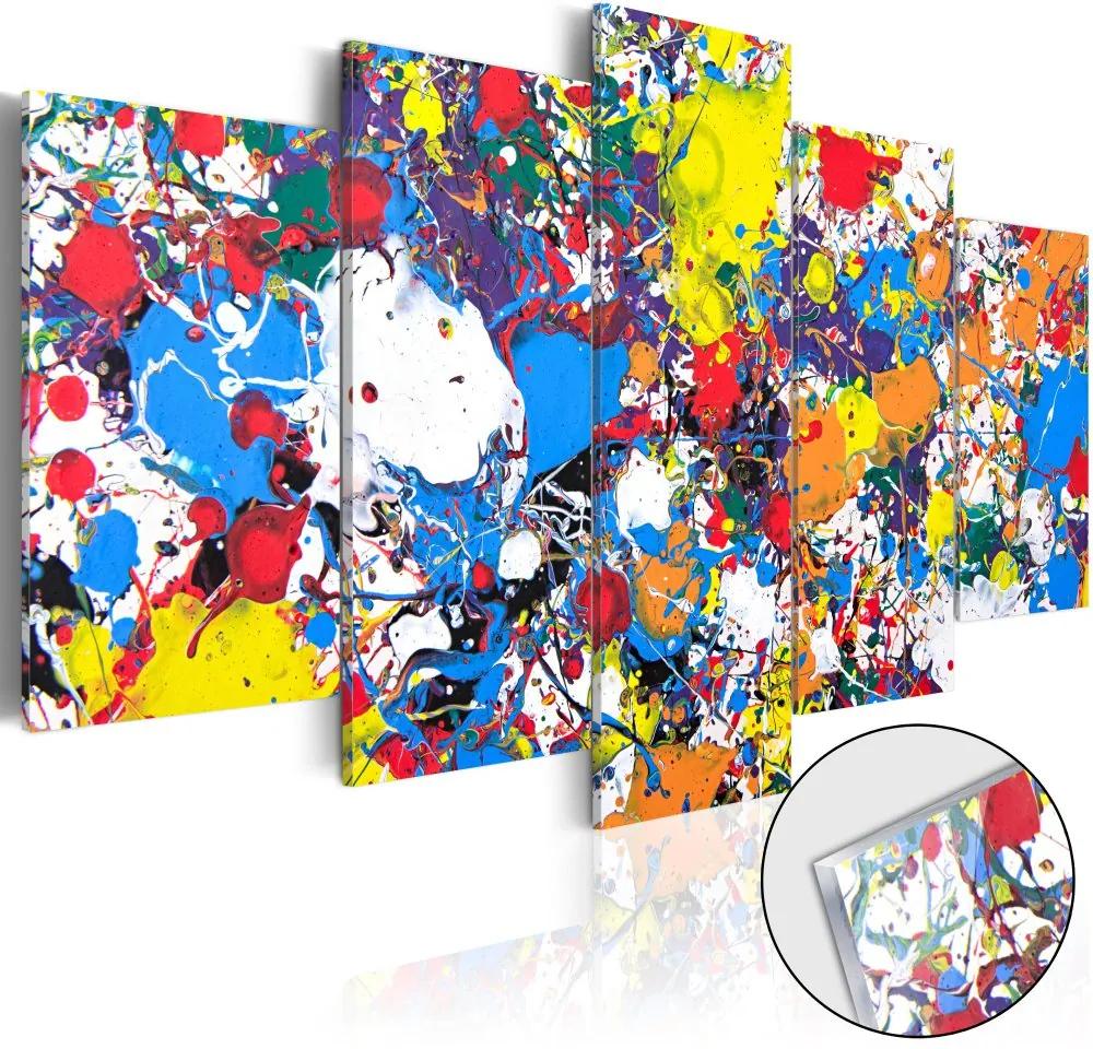 Obraz na skle Bimago - Colourful Imagination 100x50 cm