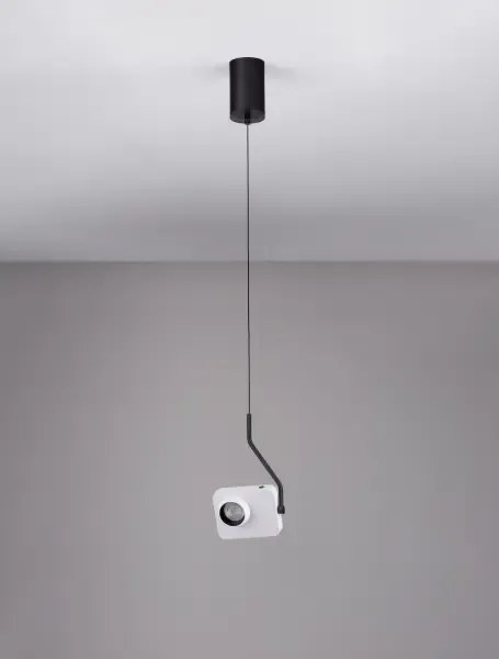 LED stmívatelný bílý moderní lustr Kedros