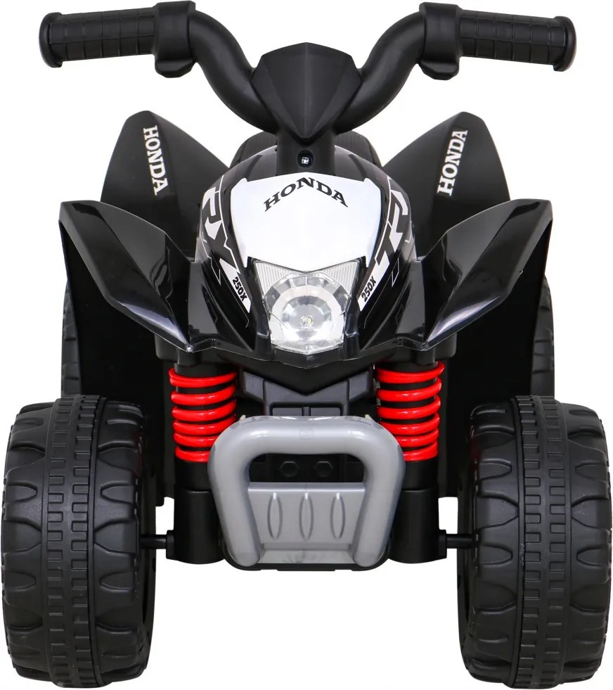 Ramiz Čtyřkolka Honda 250X TRX na baterie černá + klakson + LED + ekokůže