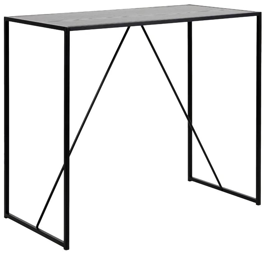 Scandi Černý jasanový barový stůl Darila 120 x 60 cm