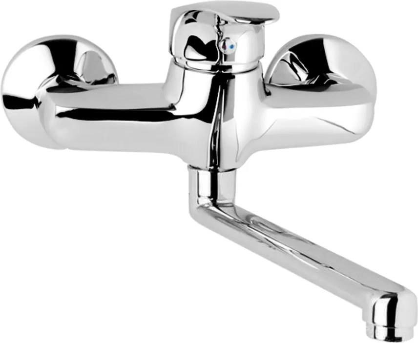Mereo Mereo, Dřezová nástěnná baterie, Sonáta s ramínkem plochým rovným 300 mm, chrom, CB30206N