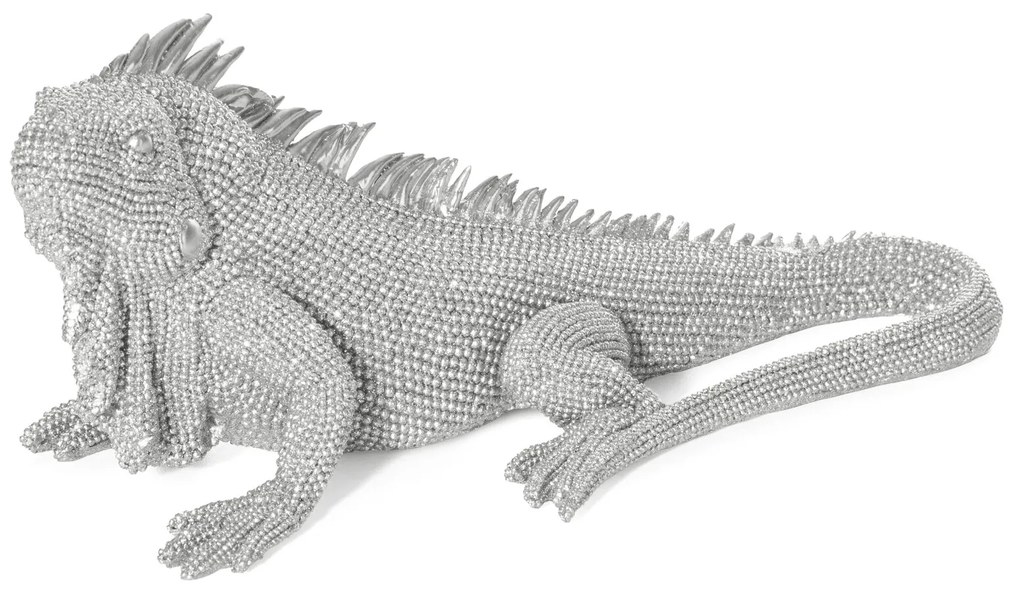 DEKORAČNÍ FIGURKA ELDO 31X15X12 CM STŘÍBRNÁ