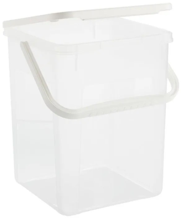 Rotho Nádoba na prací prášek, granule nebo bioodpad – 9 l DETERGENT Transparentní