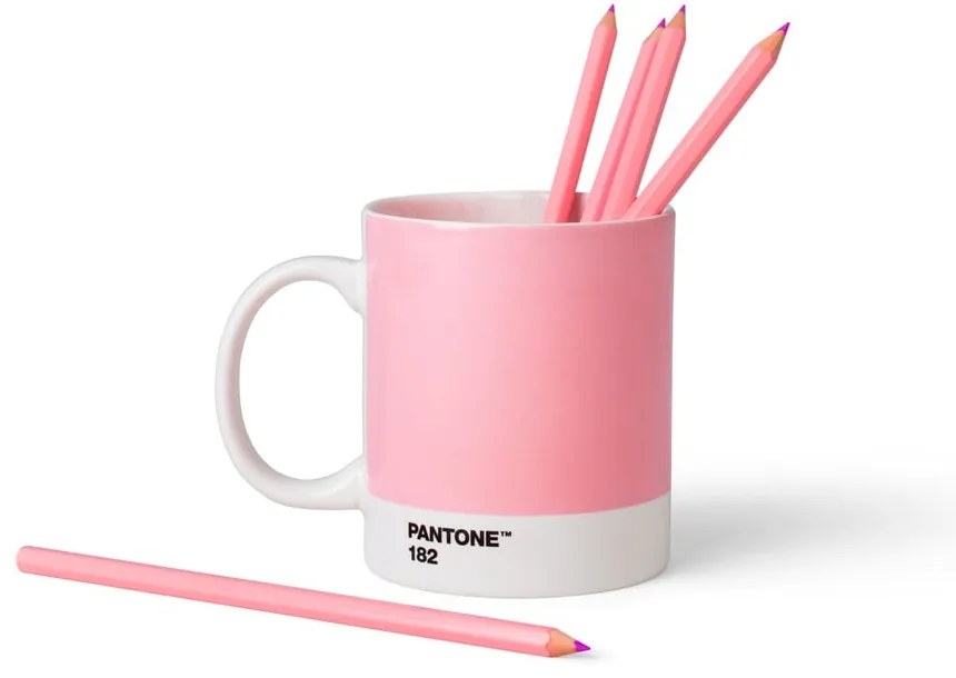 Růžový porcelánový hrnek 375 ml Light Pink 182 – Pantone