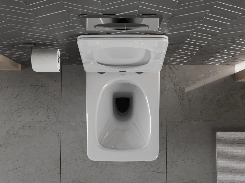 Mexen Vera, závěsné WC Rimless 51 x 36 cm s pomalu padajícím sedátkem z duroplastu, bílá, 30164000