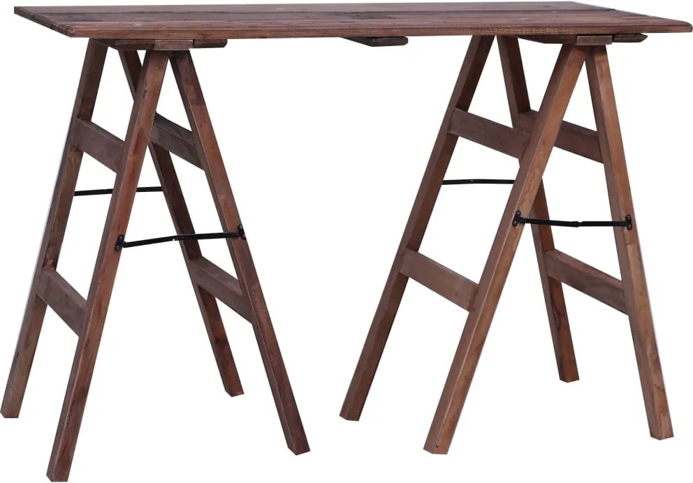 Psací stůl Aroflo - masivní recyklované dřevo | 116x55x80 cm