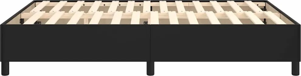 Rám postele s boxspringem černá 140 x 190 cm umělá kůže 3121041