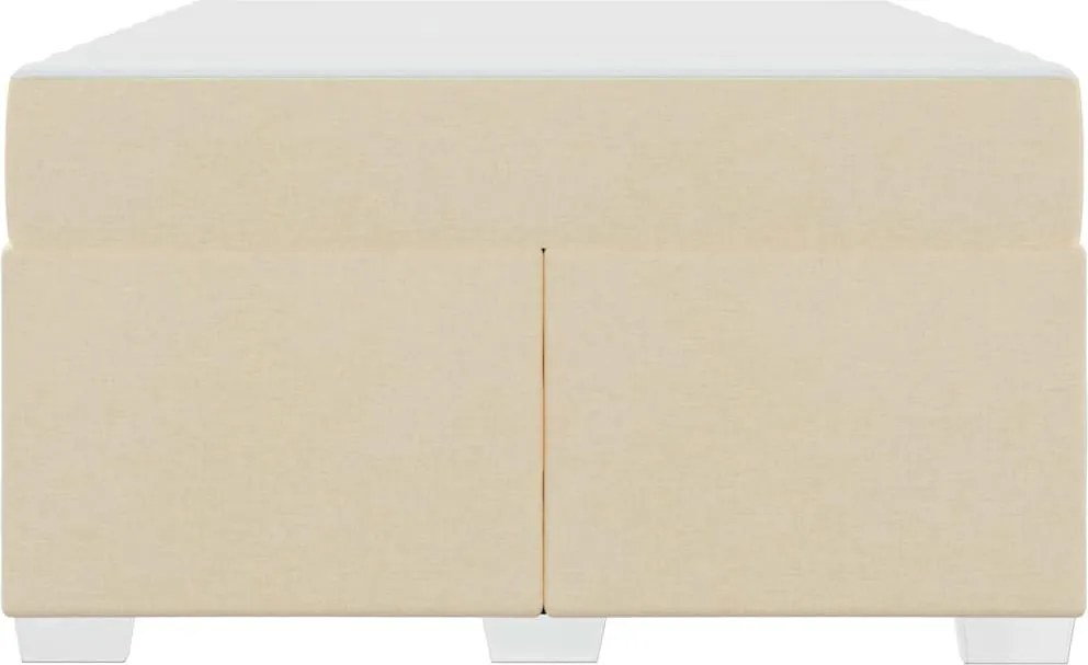 Rám postele s matrací Krémová 120 x 190 cm textil 3399178