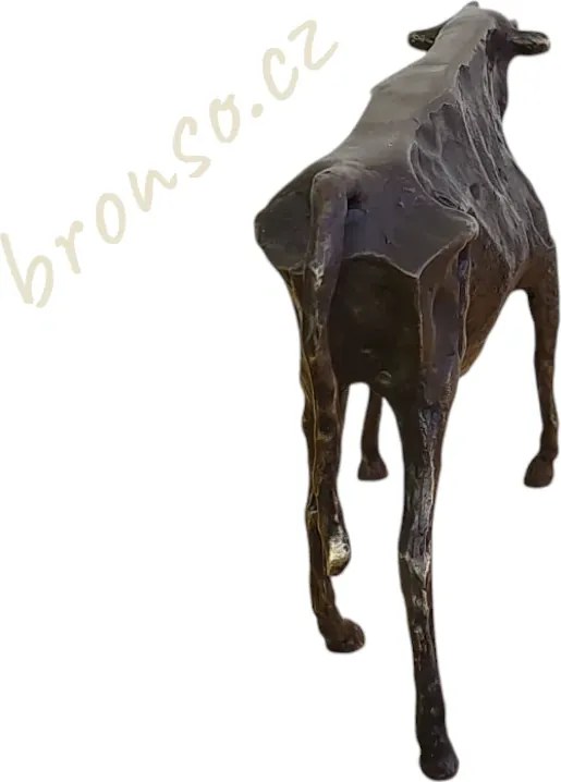 Bronzová socha býka – Picasso | Ručně vyráběná plastika, minimalistické umění, sběratelská dekorace