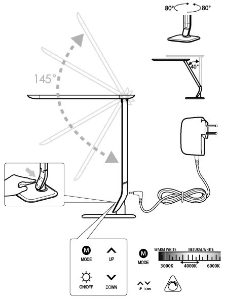 Eglo 93901 - LED stmívatelná lampa SELLANO LED/6W/230V