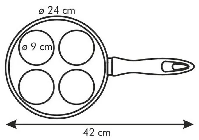 Tescoma Pánev na volská oka, 24 cm 594244