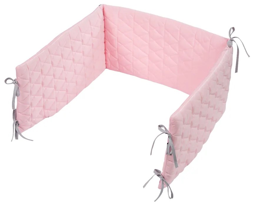 KLUPS Mantinel do postýlky 180x30 cm Velvet Pink