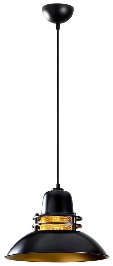 Černé závěsné svítidlo Opviq lights Berceste, ø 34 cm