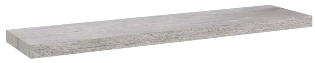 vidaXL Marketos Plovoucí nástěnné police 4 ks betonově šedé 90x23,5x3,8 cm MDF