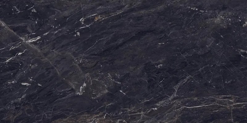 Mexen Sintra Black gres glazovaný rekt. G1, dlaždice podlahová-stěnová 120 x 60 cm, vysoký lesk - TL204-120-060-00