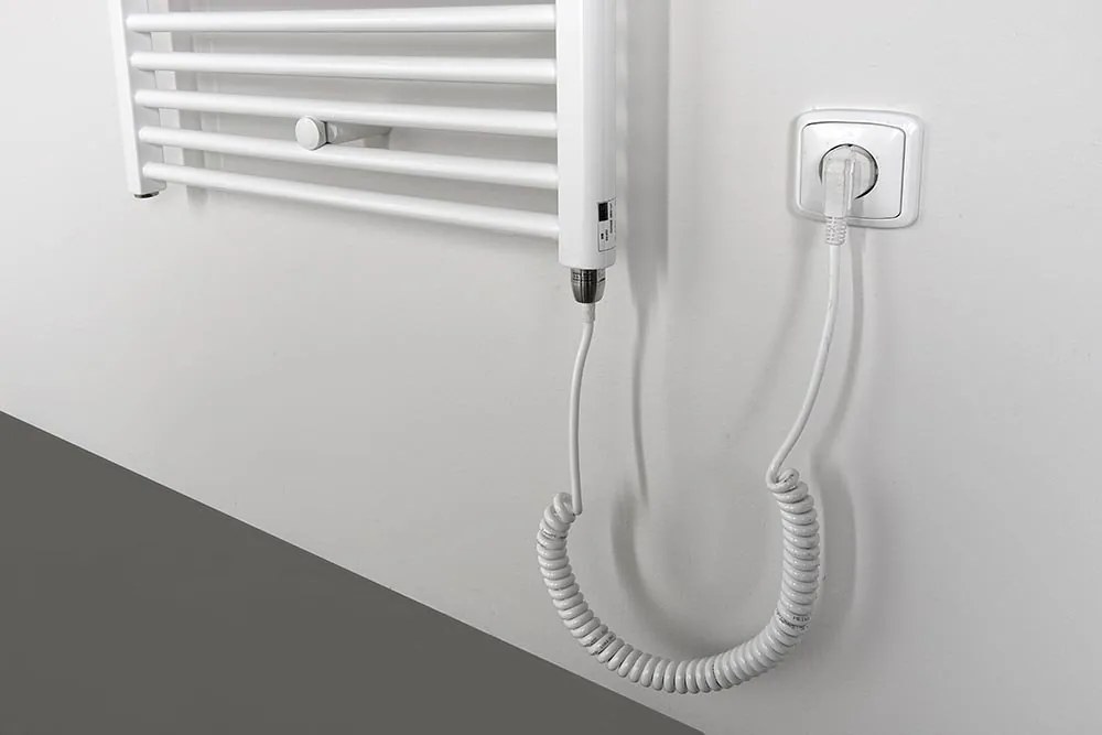 Aqualine DIRECT-E elektrické otopné těleso rovné 600x1320 mm, 600 W, bílá ILE36T