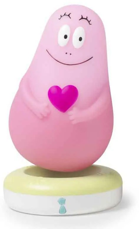 PABOBO Světýlko na usínání Lumilove Barbapapa svítící kamarád Pink