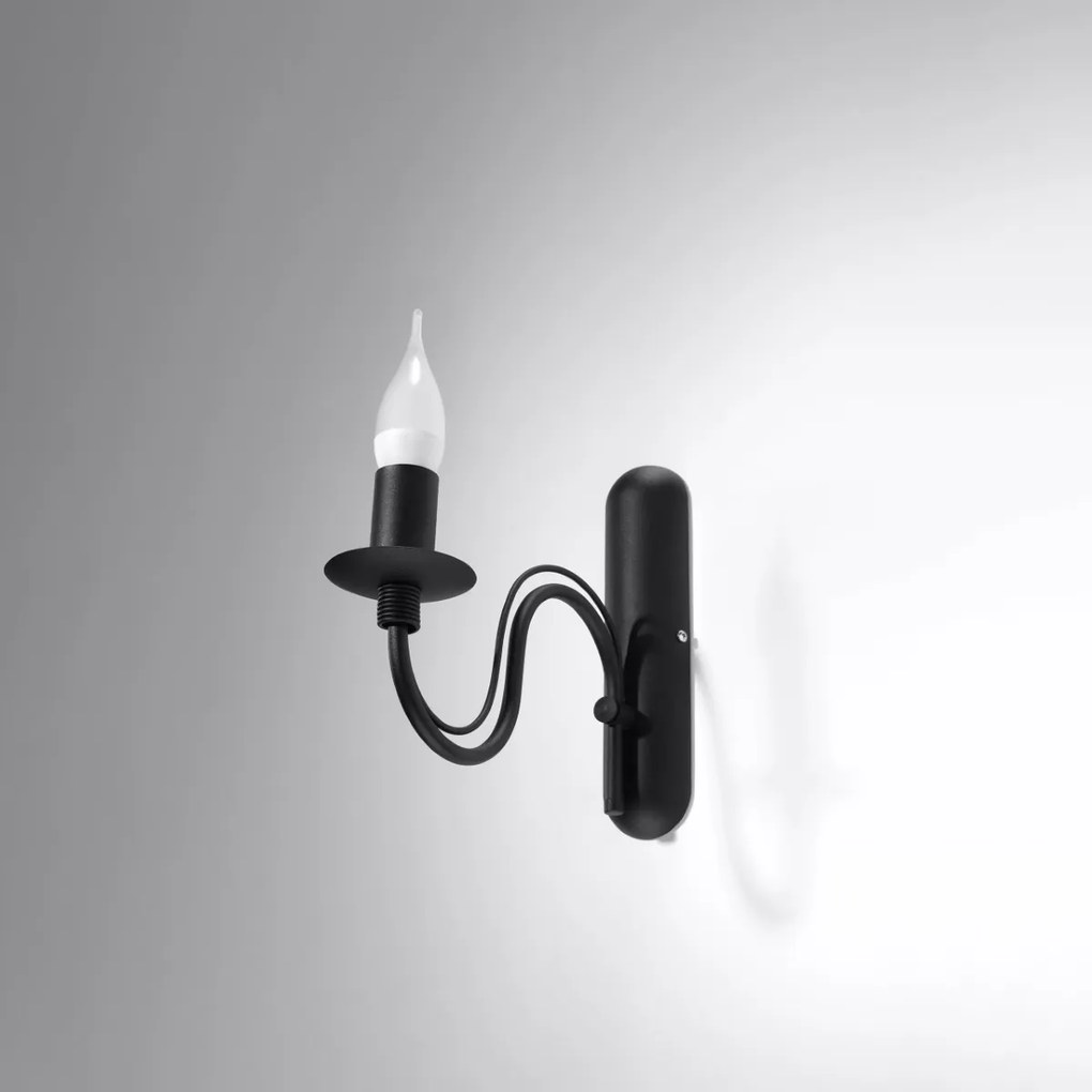 Sollux Lighting Nástěnné svítidlo MINERWA černé