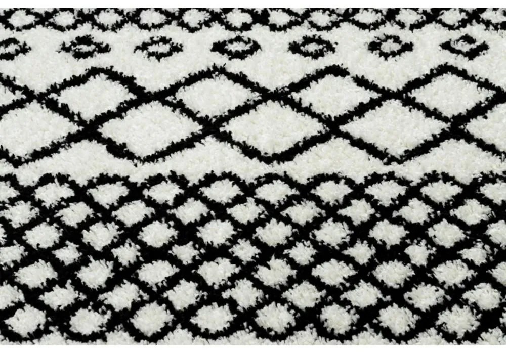 Kusový koberec Shaggy Safi smetanově bílý 60x250cm