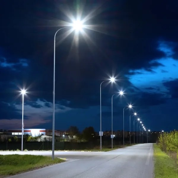 LED Stm. pouliční lampa se solárním panelem LED/200W/20000 mAh 6500K IP65 šedá