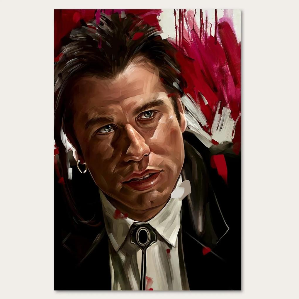 Gario Obraz na plátně Pulp Fiction, John Travolta alias Vincent Vega - Dmitry Belov Rozměry: 40 x 60 cm