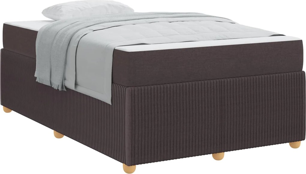 Rám postele Tmavě hnědá 120 x 200 cm textil 3398382