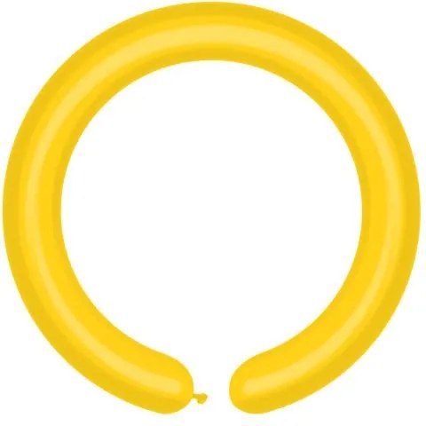 Modelovací balónky – STANDARDNÍ – pastelová žlutá, 100 ks