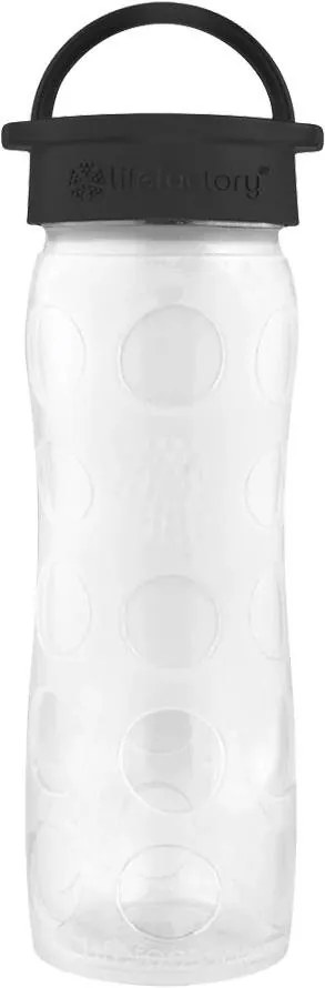 Lifefactory skleněná láhev 475 ml klasický uzávěr white ombre