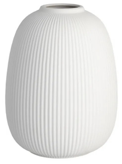 Keramická váza Aby Stripes White Wide 26 cm Storefactory Scandinavia