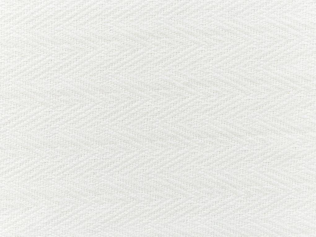 Bavlněná deka 200 x 220 cm bílá AMPARA Beliani